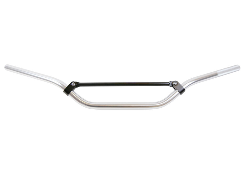 Lenker Motocross/Enduro/Supermoto Alu silber 22mm mit ABE hoch Triump ...